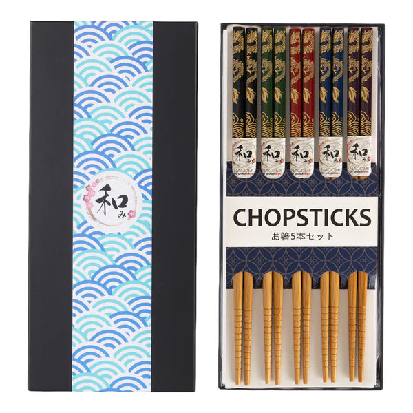 5-Piece Chopstick Set (Various Designs) – Pearl River Mart