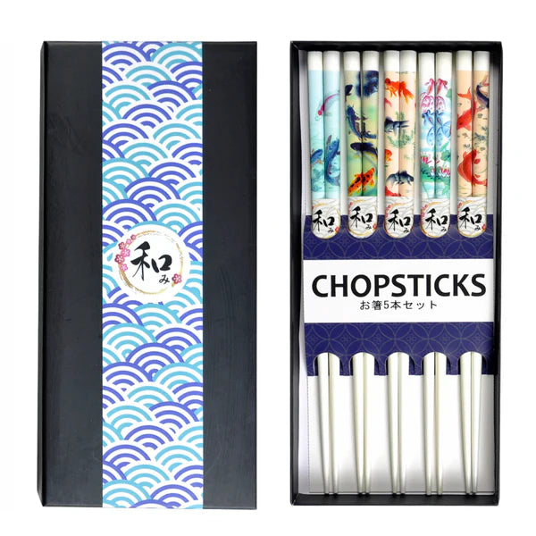 5-Piece Chopstick Set (Various Designs) – Pearl River Mart