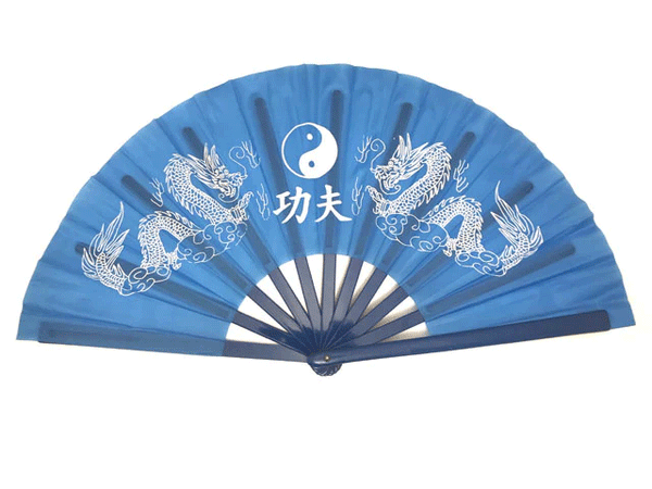Double Dragon KungFu Fabric Fan – Pearl River Mart