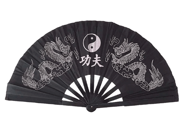 Double Dragon KungFu Fabric Fan – Pearl River Mart
