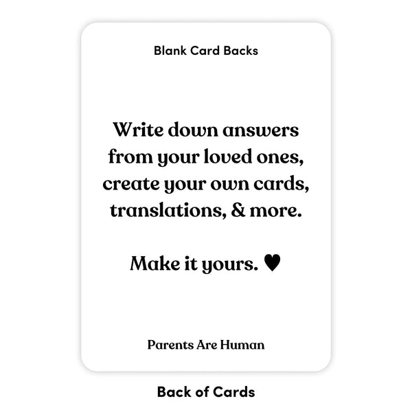 Parents Are Human: A Bilingual Card Game (English Edition) – Pearl ...