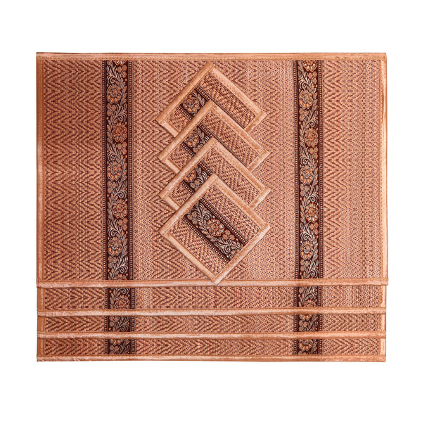 Thai-Style Woven Placemat and Coaster Set of 4 (Various Colors) – Pearl ...