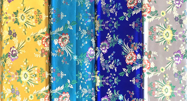 Begonia Floral Brocade Fabric – Pearl River Mart
